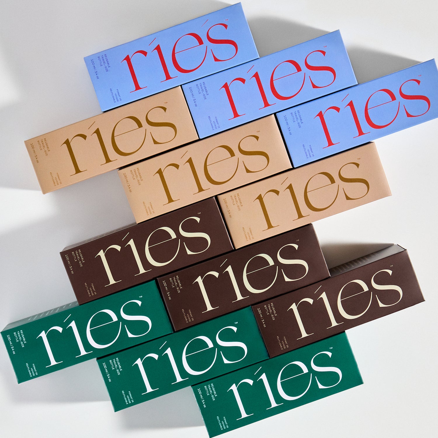 The Ries Beauty Complete Essential Reusable Travel Size Set